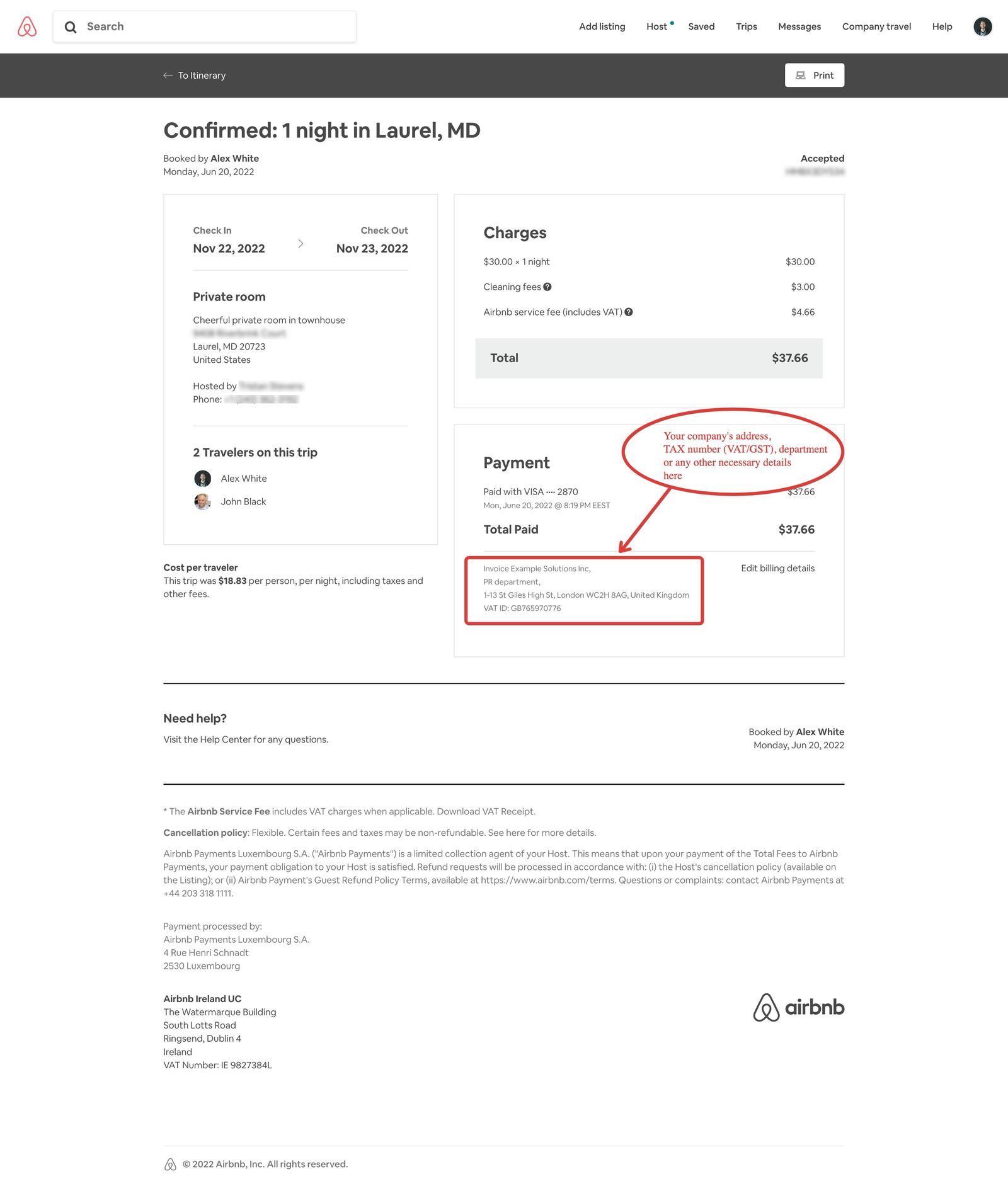 Airbnb Invoice Generator