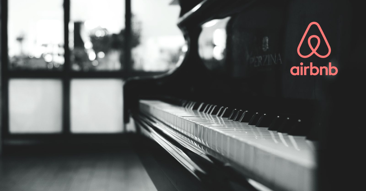 How to find Airbnb listings with Piano