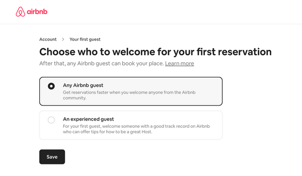How to turn off "Experienced Guests" option?